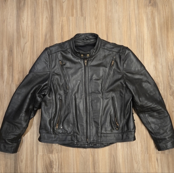 Unbranded | Jackets & Coats | Vintage Motorcycle Jacet With Lace Up ...
